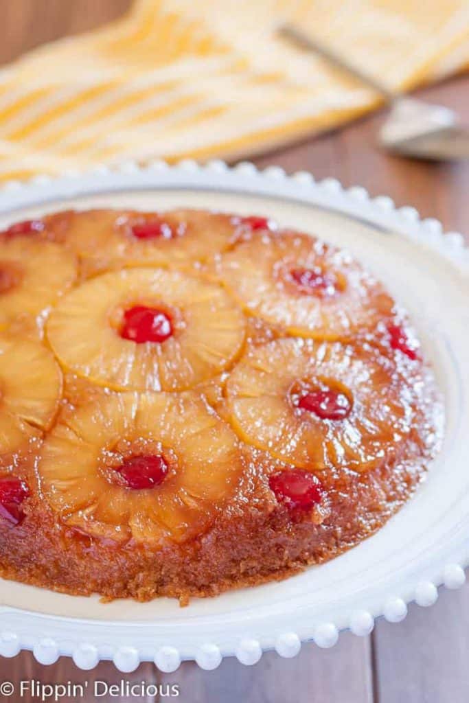 Gluten Free Pineapple Upside Down Cake - Flippin' Delicious